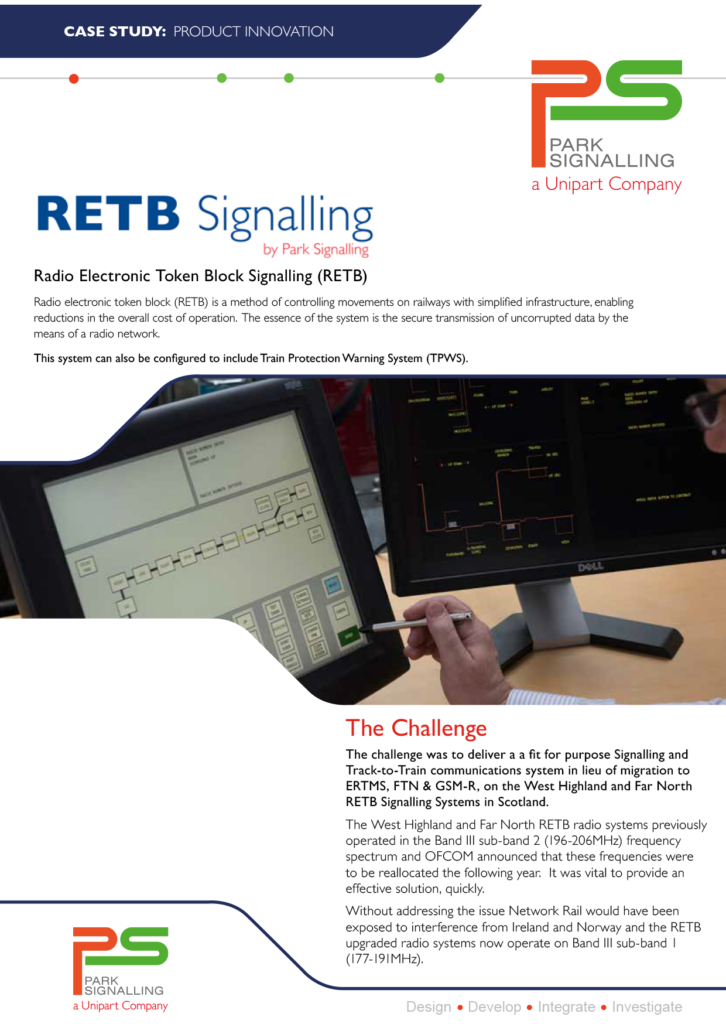 Product Sheets - Park Signalling